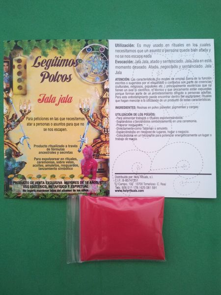 La Orden de Ayala, productos esotéricos y exotéricos|Polvo jala jala
